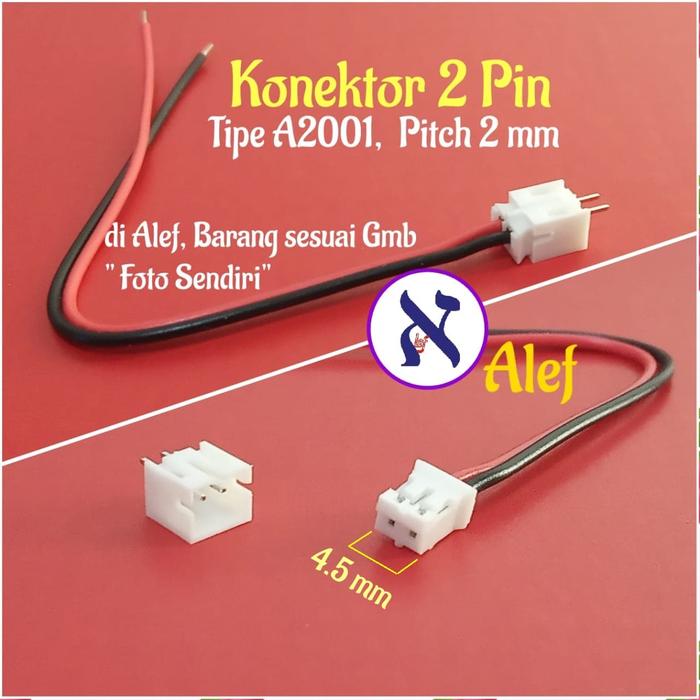 Jual Konektor PH 2 Pin A2001 LHE kabel pitch 2.0 White Housing Socket jst - Kota Surabaya - Alef ...