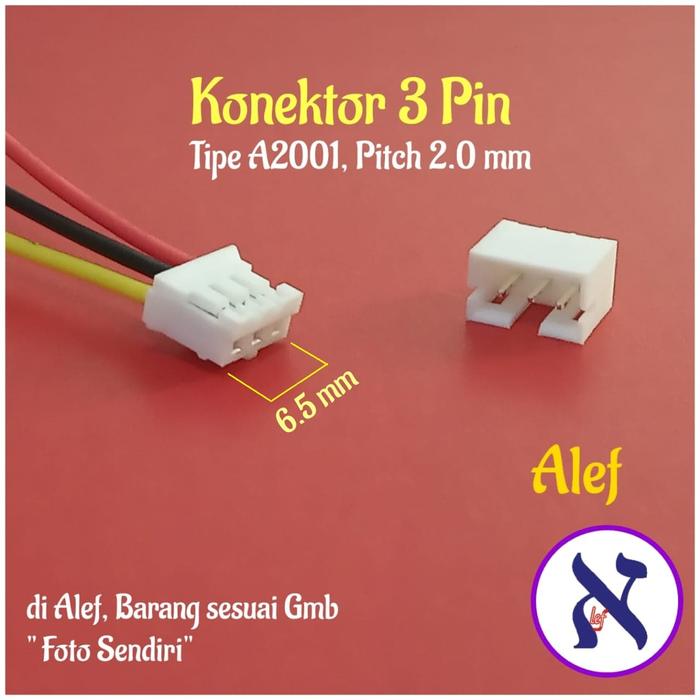 Jual Konektor ph 3 Pin A2001 LHE kabel pitch 2.0 White Housing Socket jst - Kota Surabaya - Alef ...
