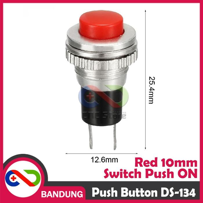 Jual PUSH BUTTON DS-134 10MM RESET SWITCH RED MERAH - Kota Bandung ...