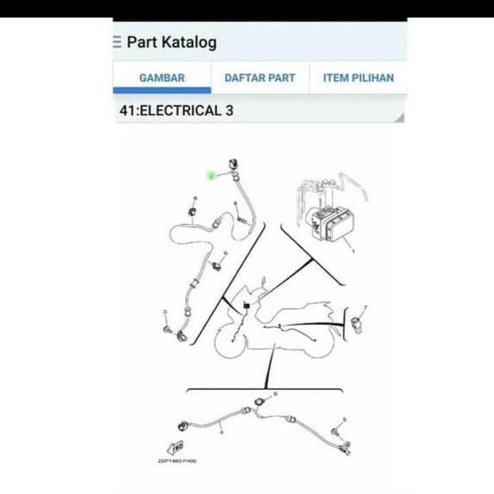 Jual Wheel Sensor assy depan Nmax, Kabel Sensor Rem depan N max 2DP ...