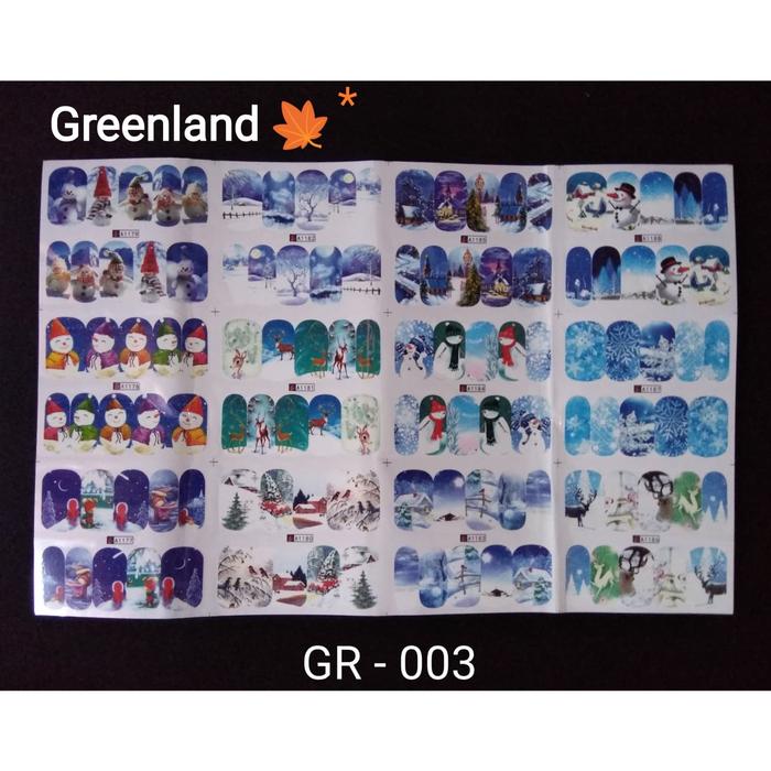 Jual Sticker Kuku Air Transfer Motif Musim Gugur Daun Mapel Decal Di ...