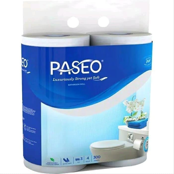 Jual Tissue Paseo Toilet 4 Roll Embossed 3 Ply / Tissue Paseo 4 Roll ...