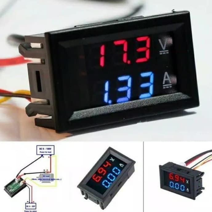 Jual Vol Ampere DC 10A Dual Combo Vol meter display Led - Kota Depok ...