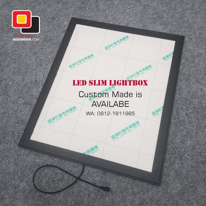 Jual Harga Slim Light Box B1 (50x70 cm) Frame Hitam ELEGANT 2020 ...