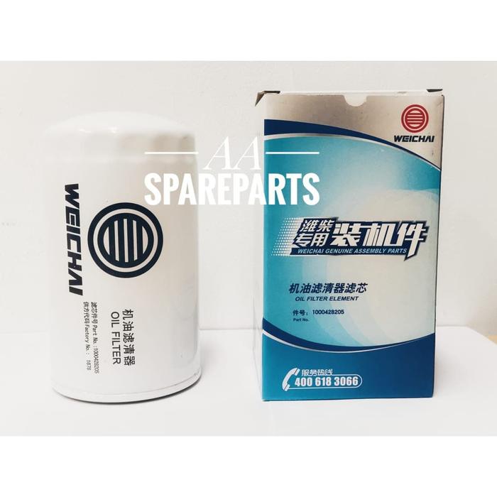 Jual Oil Filter WEICHAI Part No. 1000428205 - Jakarta Pusat ...