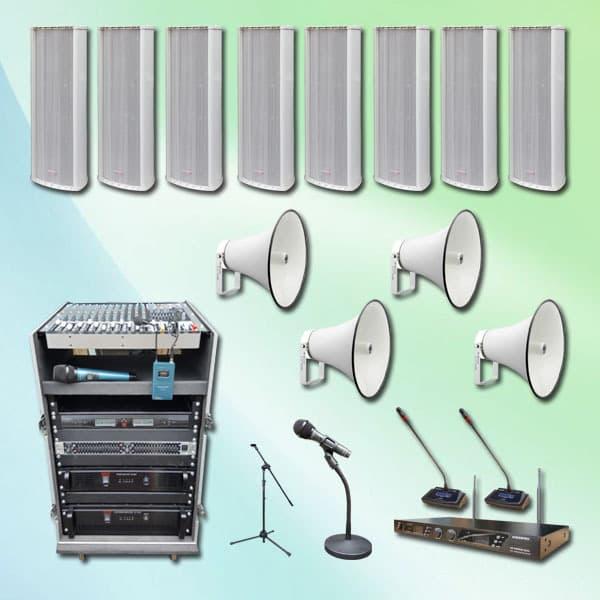 Jual SOUND SYSTEM MASJID BESAR MB-5 PAKAI SPEAKER COLUMN 120 WATT ...