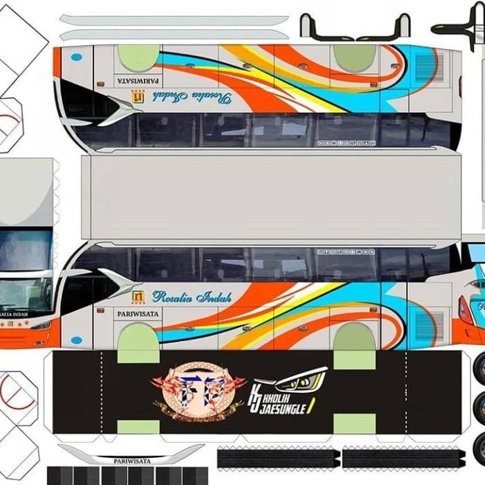 Jual MINIATUR PAPERCRAFT STIKER BUS & TRUCK TEBAL SKALA 64 - Kab ...