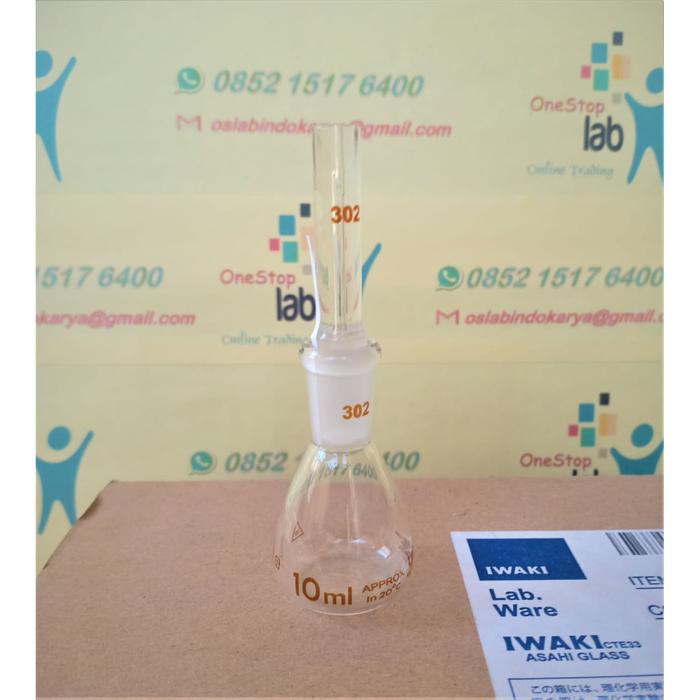 Jual IWAKI Picnometer uncalibrated 10 ml Piknometer tanpa kalibrasi ...