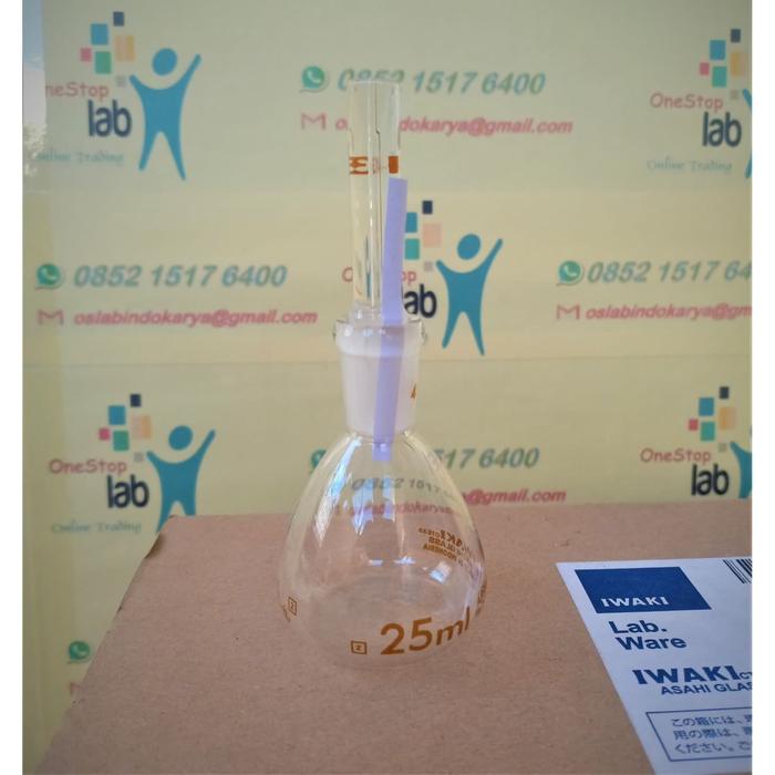 Jual IWAKI Picnometer uncalibrated 25 ml Piknometer tanpa kalibrasi ...
