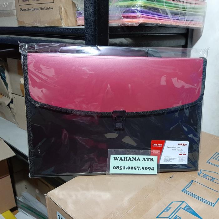 Jual Expanding File Folio / Map Harmonika Jepret - Hitam-merah Di ...