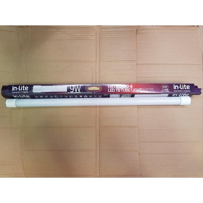 Jual Lampu TL LED inlite 9w 9watt 60cm 60 cm tube in lite kuning warm ...