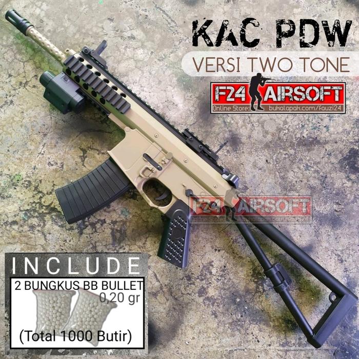 Jual Kac Pdw Bison by dcobra. Versi Two Tone Airsoft gun spring plus 1 ...