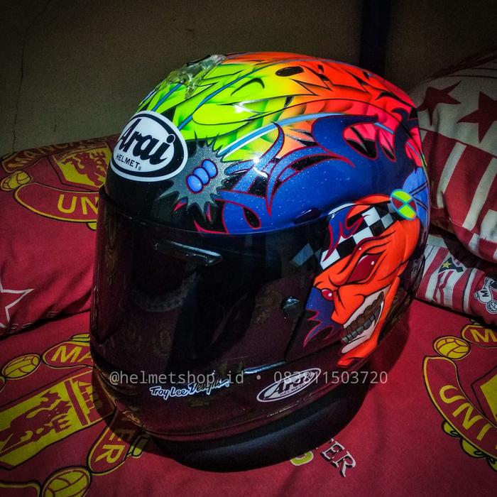Jual Arai RX7 RR5 Scott Russel Black not shoei agv shark hjc kyt - Kota ...
