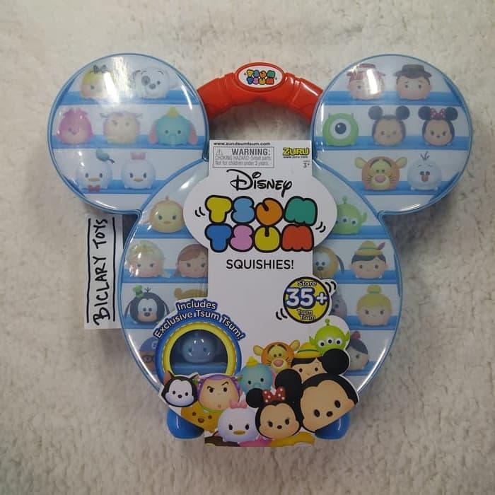 Jual ORIGINAL Zuru Disney Tsum Tsum Stitch + Mickey Hard Case Blue ORI ...