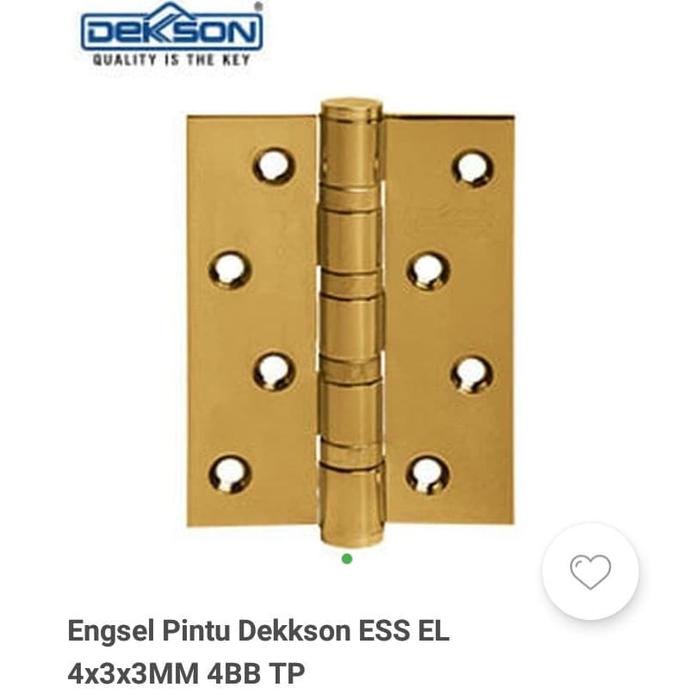Jual HINGE DEKKSON ESS EL 4X3X3MM 4BB TP Warna Gold Engsel 4 Inch Gold ...