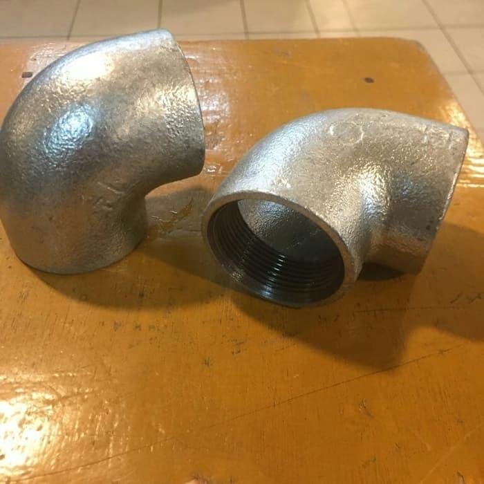 Jual knee elbow besi galvanis/CS 90 derajat drat 3" - Jakarta Barat ...