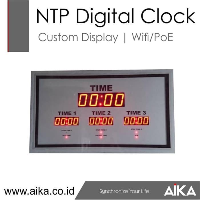 Jual NTP Digital Clock Custom Display (Jam Akurat Sinkron NTP) Wifi ...