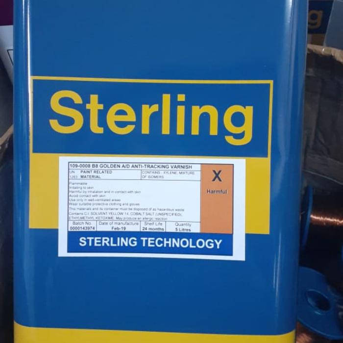 Jual sirlax gold varnish sterling 5liter sirlax pelapis pcb cair 109 ...