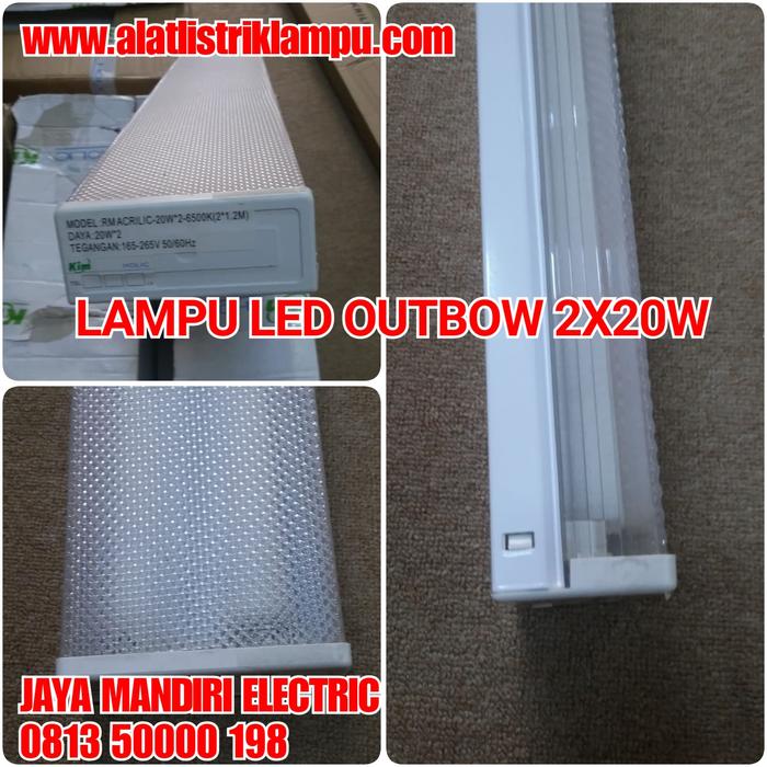 Jual KAP RM OUTBOW 40 WATT / LAMPU LED OUTBOW 2X20W / BALOK LED 40W ...