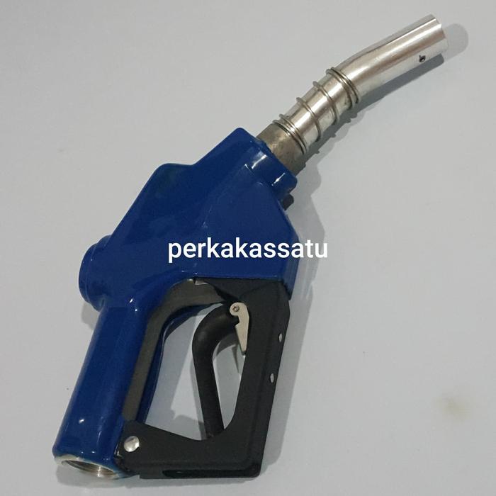 Jual AUTOMATIC NOZZLE 1" GUN NOZZLE MINYAK BENSIN SOLAR BIRU 1 INCH ...