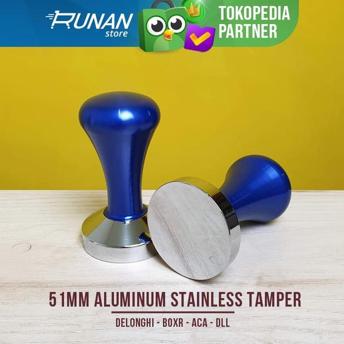 Jual Tamper Kopi 51mm Coffee Temper 51 mm Boxr Delonghi ACA Aluminum ...
