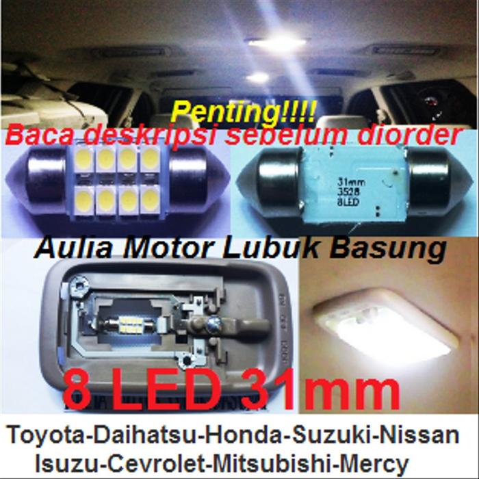 Jual Bolham Lampu Kabin Plafon festoon 31 mm 8 LED Super Terang Kijang ...