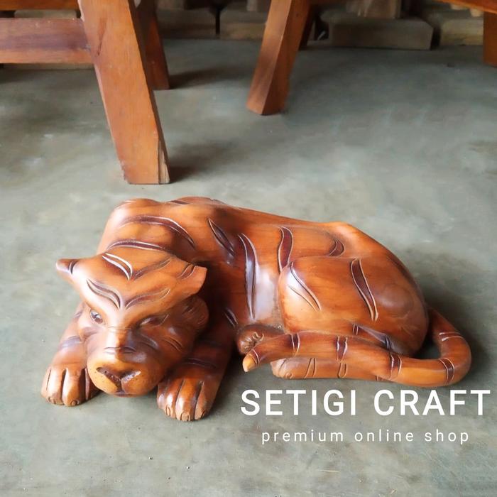 Jual Hiasan Meja Patung Macan Patung Harimau Kayu Jati - Kab. Jepara ...