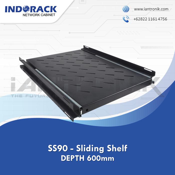 Jual SLIDING SHELF Depth 650mm - INDORACK SS90 Tatakan Rak Server ...