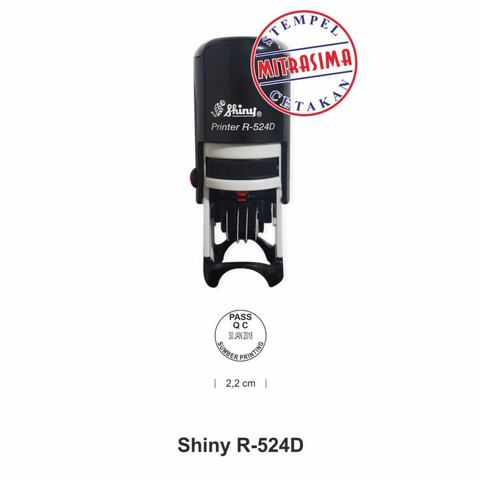 Jual Stempel Shiny custom bentuk bulat dengan Tanggal ditengah - Shiny ...