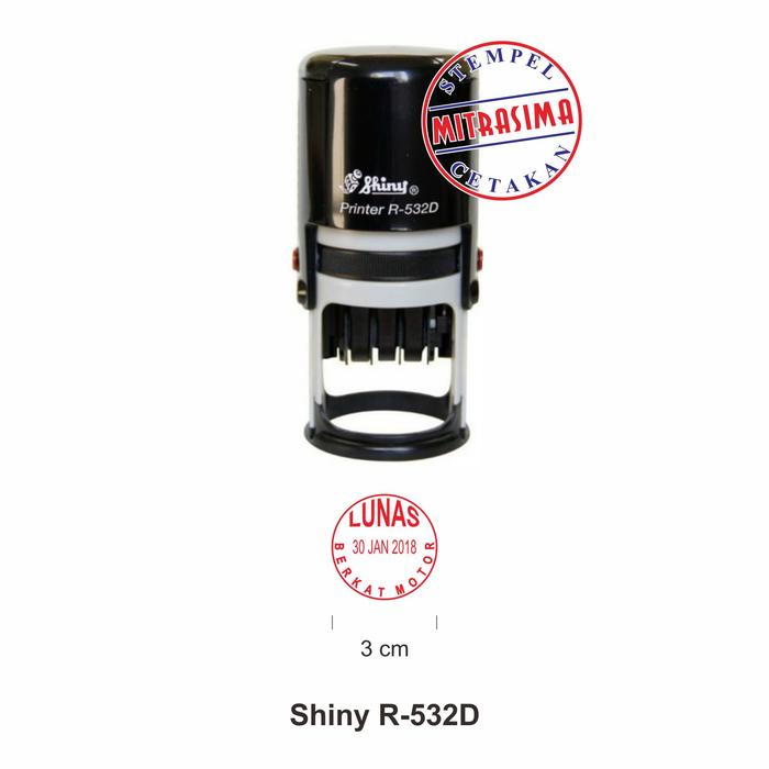 Jual Stempel Shiny custom bentuk bulat dengan Tanggal ditengah - Shiny ...