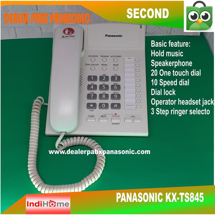 Jual Telepon rumah /kantor /Indihome Panasonic KX-TS840/45ND - Kota Bekasi - Dealer Pabx ...