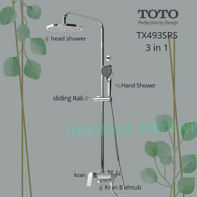 Jual SHOWER MANDI COLUMN SET 3 way TOTO TX493SRS - SHOWER MANDI TIANG TOTO - Kab. Tangerang ...