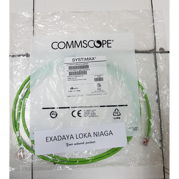 Jual Systimax Commscope Patch Cord cat.6 7FT cat6 2Mtr Green GS8E-GN ...