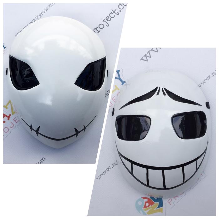 Jual Mask Topeng Kayu Cosplay Anime Jepang Halloween Alien Custom ...