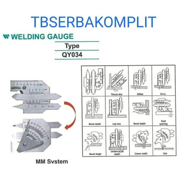 Jual Welding Gauge Wipro QY034 Alat Ukur Las Welder Gage QY-034 Weld - Jakarta Barat - TB SUMBER ...