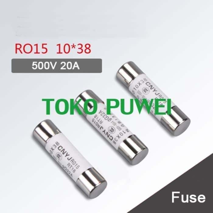 Jual R015 10*38 RT18 RT14 RO15 25 A DC FUSE Link 10x38mm 20A 500V BL99 ...