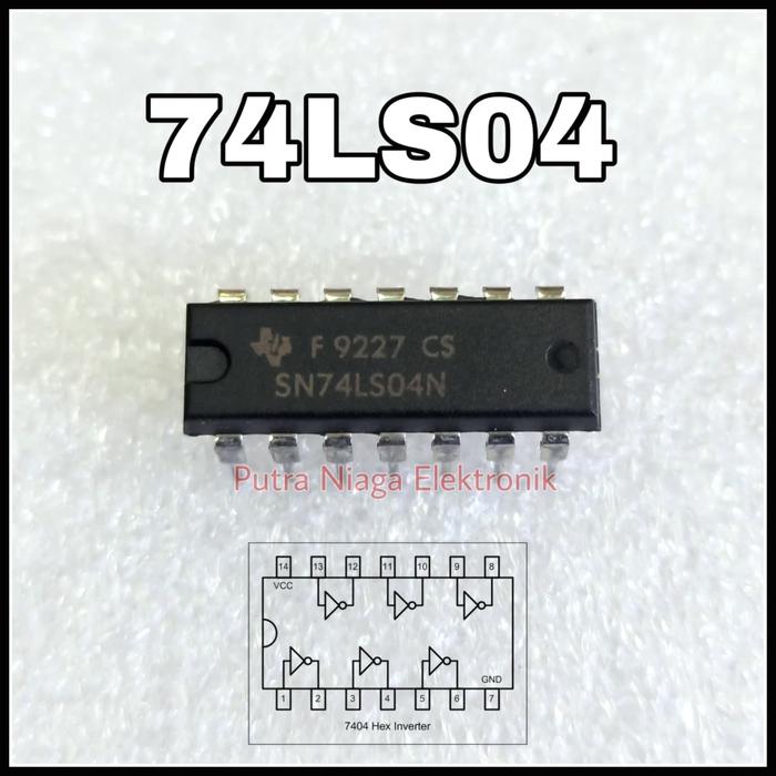 Jual ic TTL 7404 74LS04 Hex Inverting Gate Logic High Quality - Kota Bandung - Putra Niaga ...