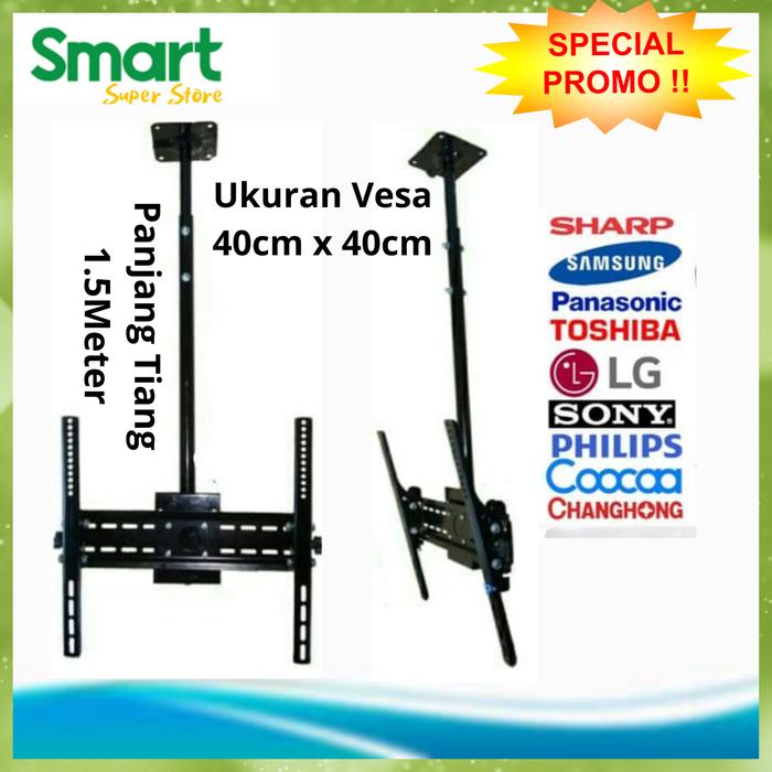 Jual BRACKET TV 43INCH SAMPAI 60INCH GANTUNG PLAFON 1.5METER - Jakarta ...