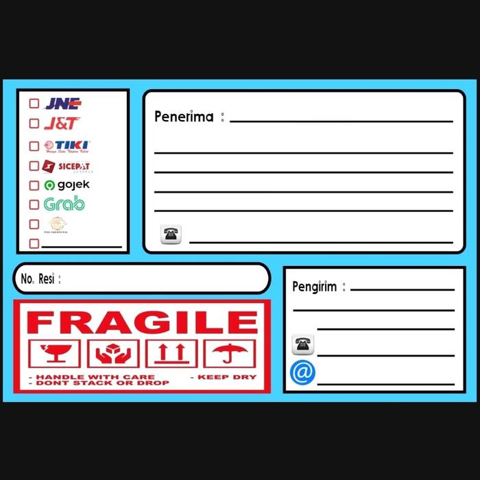 Contoh Label Pengiriman Paket – Beinyu.com