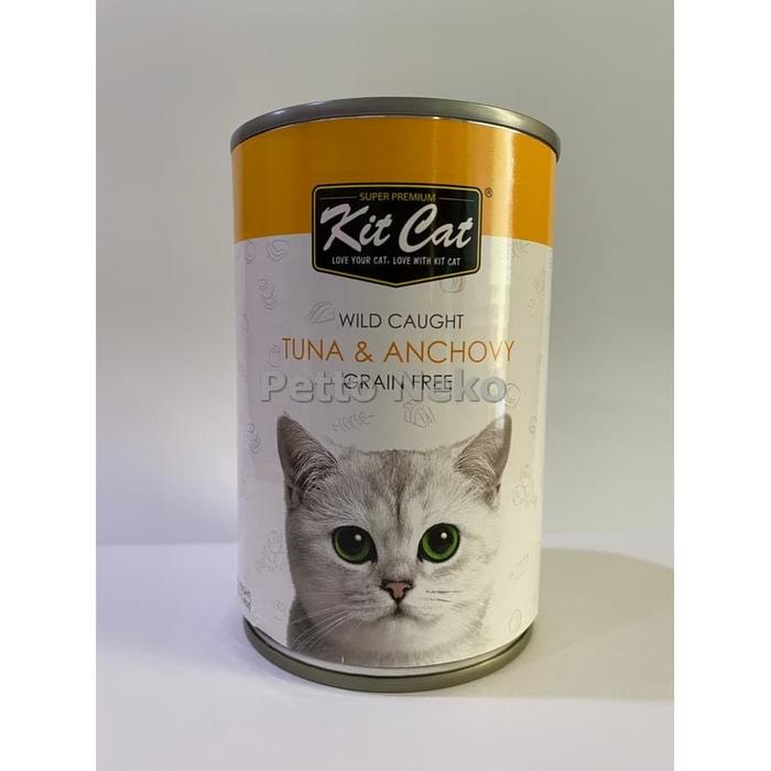 Jual Kit Cat Tuna & Anchovy 400g / Makanan kucing basah kaleng KitCat ...