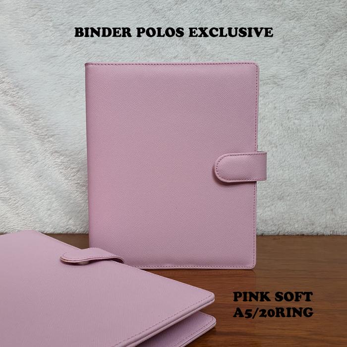 Jual BINDER POLOS EXCLUSIVE WARNA PINK SOFT A5 DAN B5 - A5 - Jakarta ...