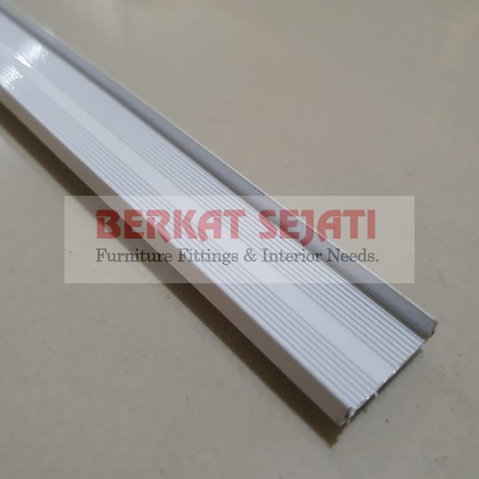Jual Profil List Lis Edging Frame Alumunium Aluminium EA 17 WHITE PUTIH ...