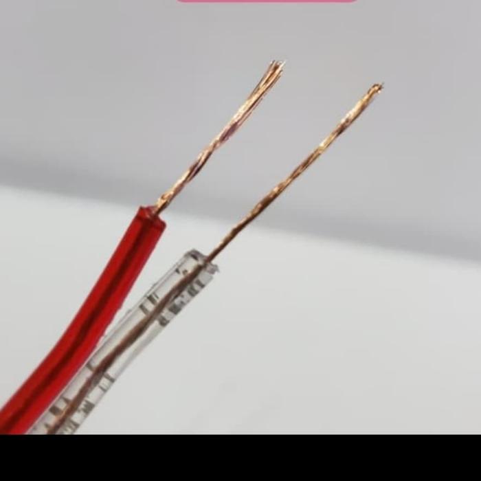 Jual KABEL LISTRIK SERABUT RAMBUT TRANSPARAN BENING 2x50 per meter ...