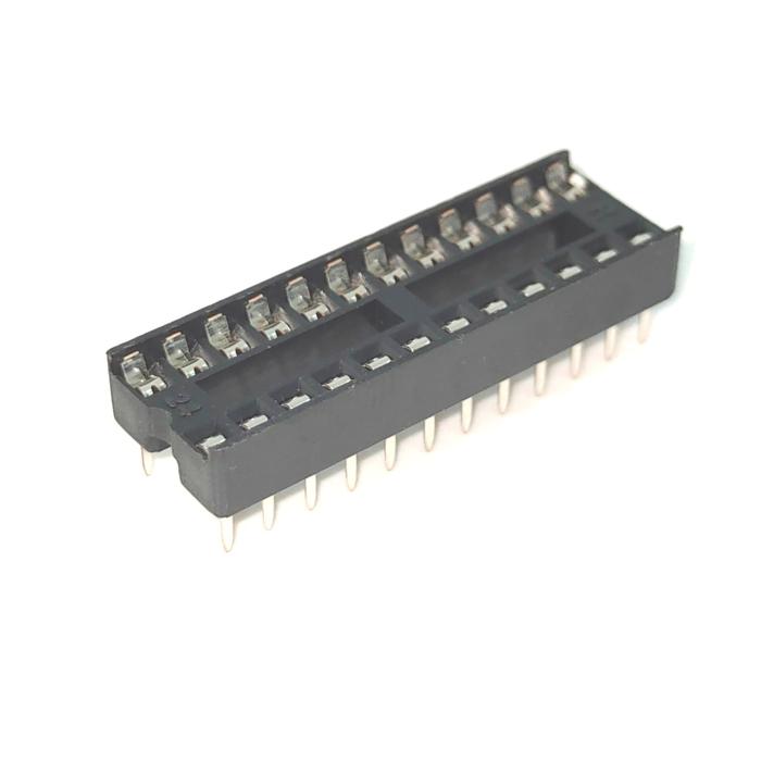 Jual Socket IC DIP24 DIP-24 soket IC DIP 24 pin 24P Square Pitch 2.54mm ...
