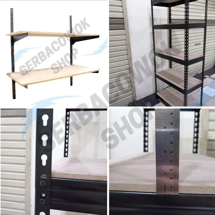 Jual Paket kenmaster Rak 5 Susun Besi 750 Kg - Rak Dinding 2 Susun Besi ...