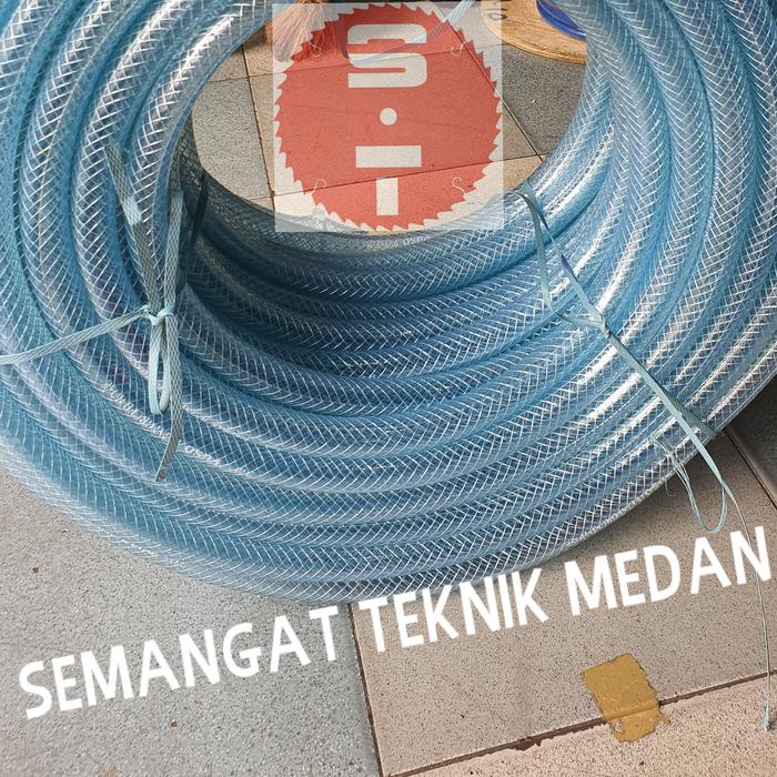 Jual 3/4" SELANG AIR PVC SERAT BENANG PLASTIK TAMAN 3/4" 3/4 " METER ...