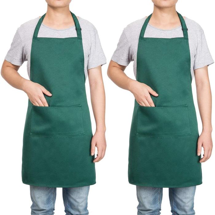 Jual Apron celemek polos dewasa unisex bahan drill hijau - Kab ...
