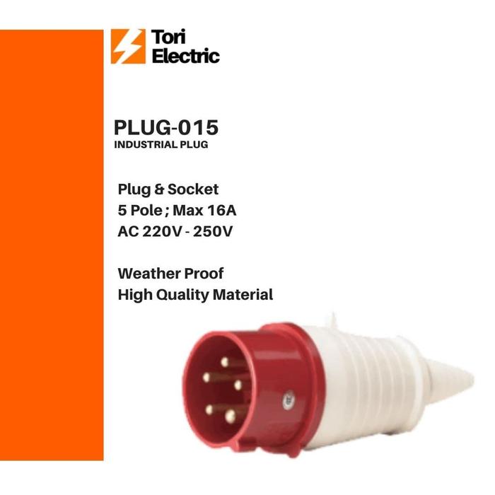 Jual Industrial Plug 015 5P-16A 5 Pin 16A Plug-015 Plug-Socket - Kota ...