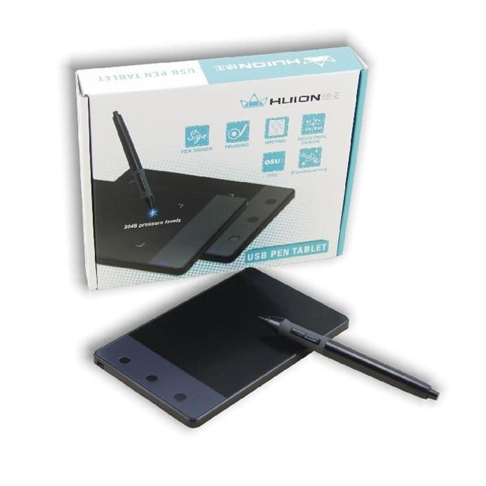 Jual Huion H420 Alas Tanda Tangan USB dengan Pena Drawing Tablet - Kota ...