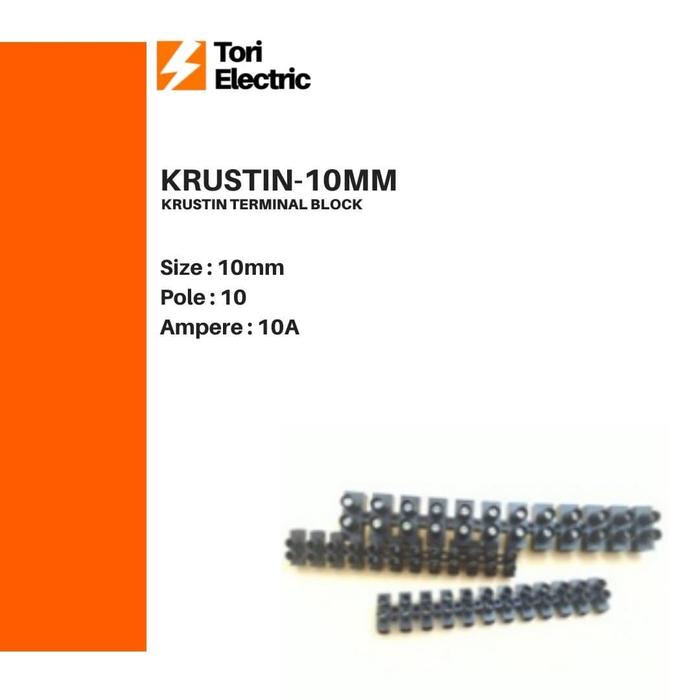 Jual TERMINAL BLOCK KRUSTIN CONNECTOR 10mm 10 Poles 10A - Kota Bandung ...